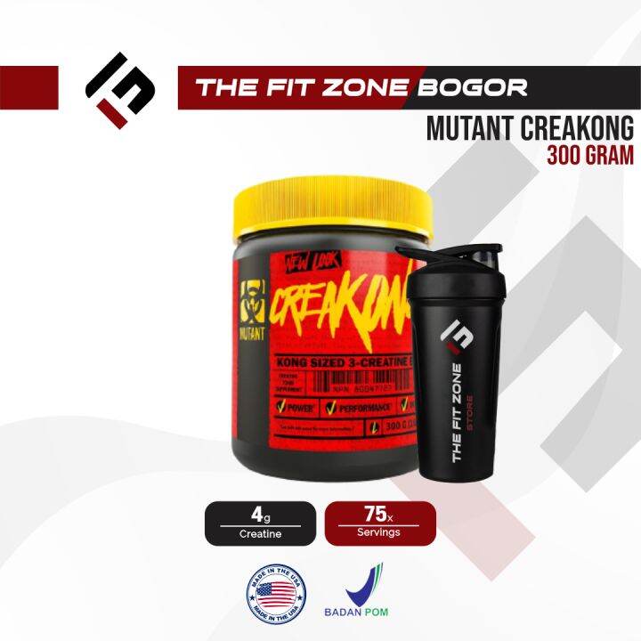 Mutant Creakong 300 Gram Creatine Monohydrate Powder BPOM | Lazada ...