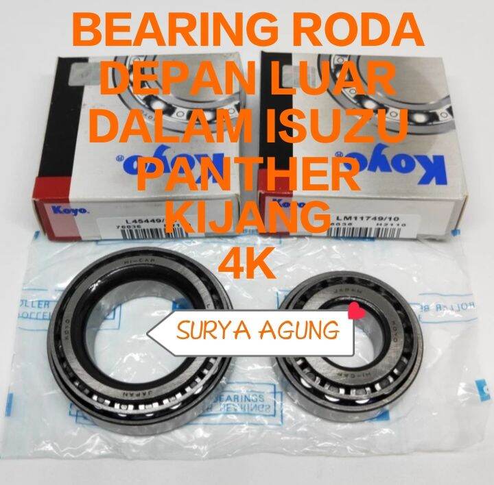 BEARING RODA DEPAN BAGIAN LUAR / DALAM MOBIL ISUZU PANTHER / KIJANG 4K ...