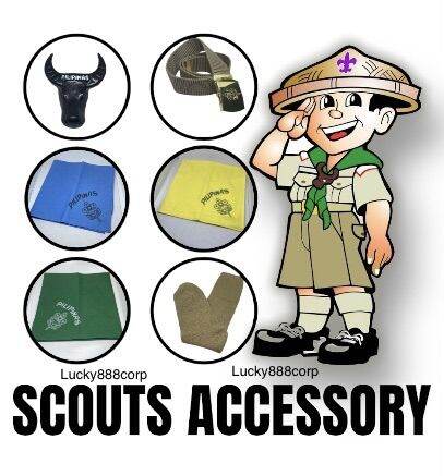 SCOUT ACCESSORY Neckerchief Carabao Belt Slide Pin Socks BOY / KID ...