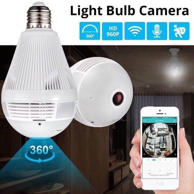 V380 Pro CCTV camera V13-B bulb Wireless WIFI Network Security Two-Way ...