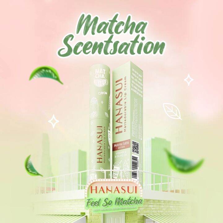 Hanasui Mattedorable Lipcream Matcha Latte Edition - Hanasui Matcha ...
