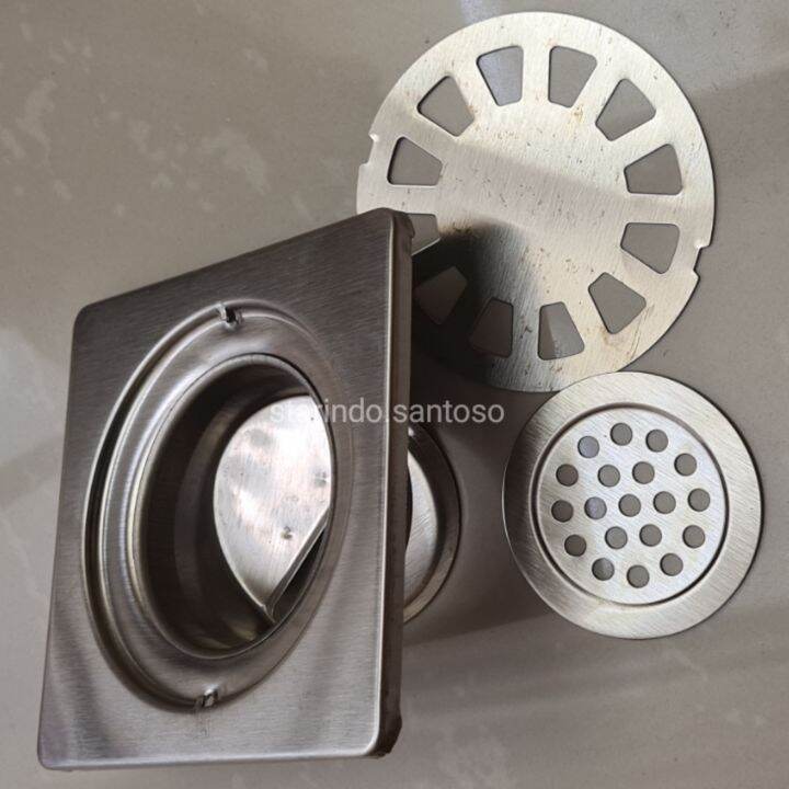 AVUR STAINLESS pembuangan air anti serangga saringan got toilet floor ...