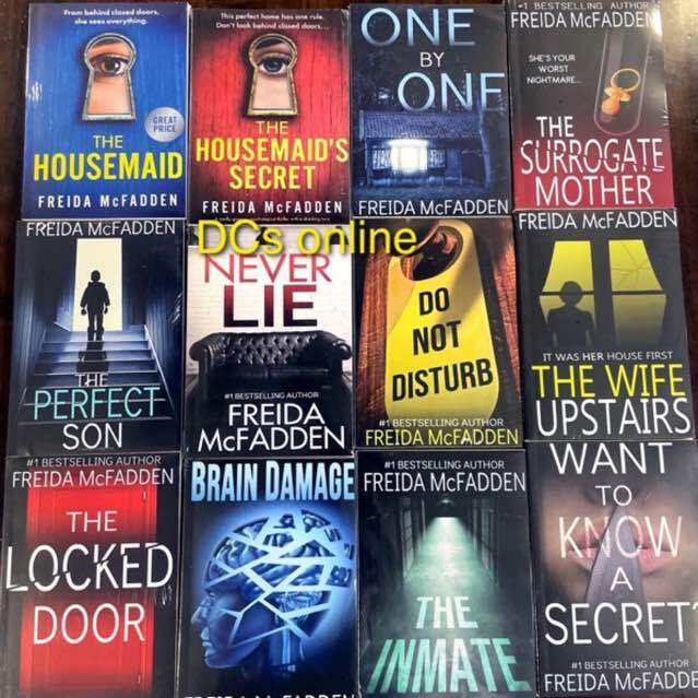 (Ready Stock) BEST THRILLER 12 books set Freida McFadden THE HOUSEMAID ...