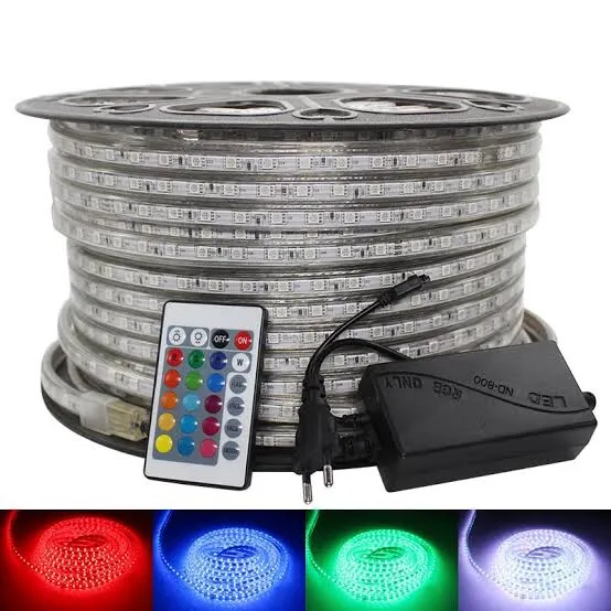 AGC LED (10METERS W/ PLUG & CONTROLLER) 220V LED Strip Light RGB SMD ...