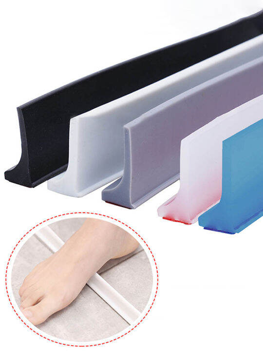 Bathroom Gap Sealing Strip Water Stopper Partition Dry Wet Separation ...