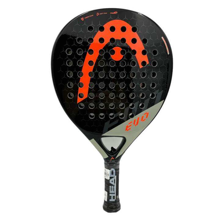 Padel Racket Head Evo Delta สี ดำ ส้ม หนัก 365 กรัม ไม้พาเดล เทนนิส ...