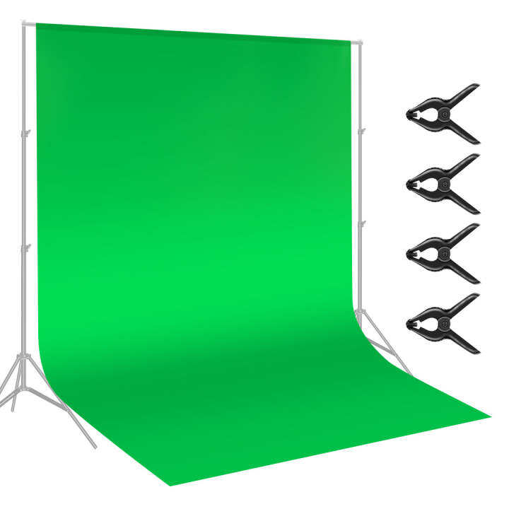 NEEWER 10x12 Ft/3x3.6 M Green Chromakey Fiber Backdrop Background ...
