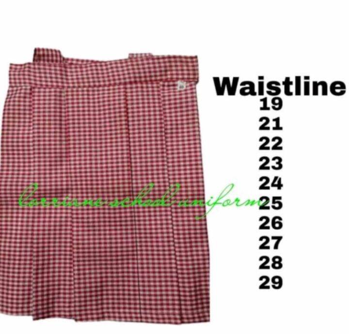 Checkered skirt school uniform, kinder to high school | Lazada PH