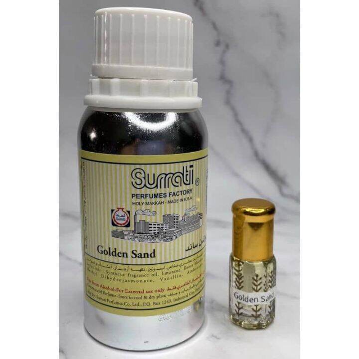 Surrati Golden sand Pati minyak wangi 100ML Original From Saudi Arabia🌾 ...