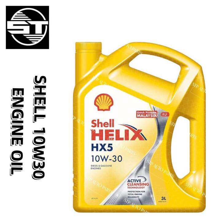 Shell Helix HX5 10W30 Engine Oil 3L For {100% Orginal} Toyota / Honda ...