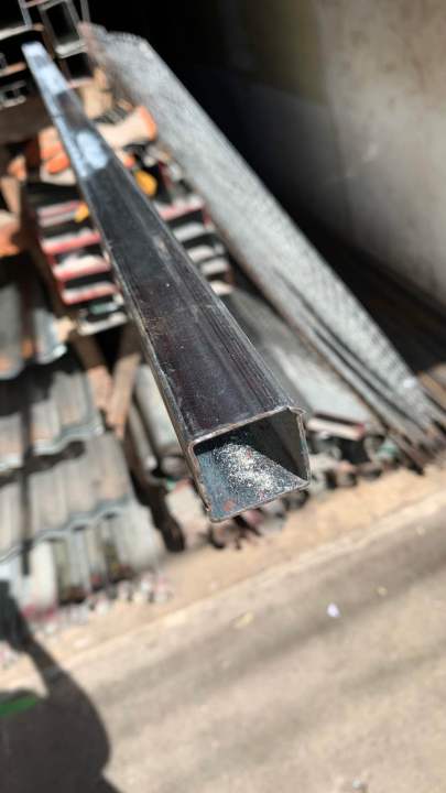 GI steel metal square tube tubular 1x1 per foot | Lazada PH