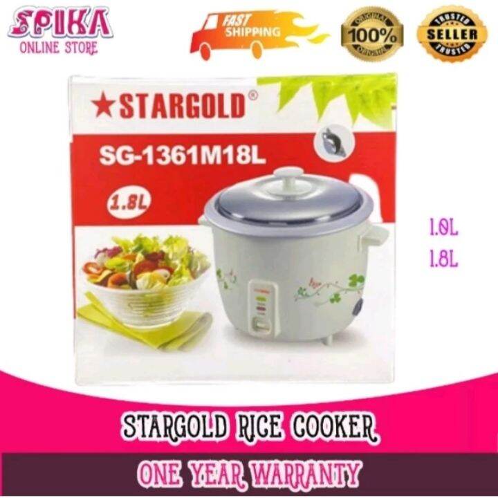 ORIGINAL STARGOLD SG-1361-M 1.8 Rice Cooker 1.8L (Ready Stock) | Lazada