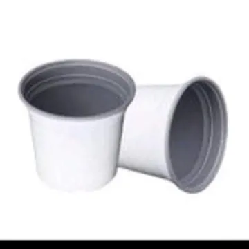 PVC PLASTIC SOFT POT WHITE diameter 18cm X ht. 15.5cm thick | Lazada PH