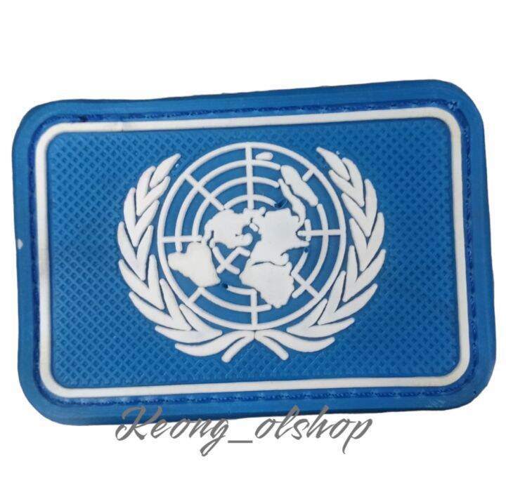 PATCH RUBBER LOGO UNIFIL KOTAK | Lazada Indonesia