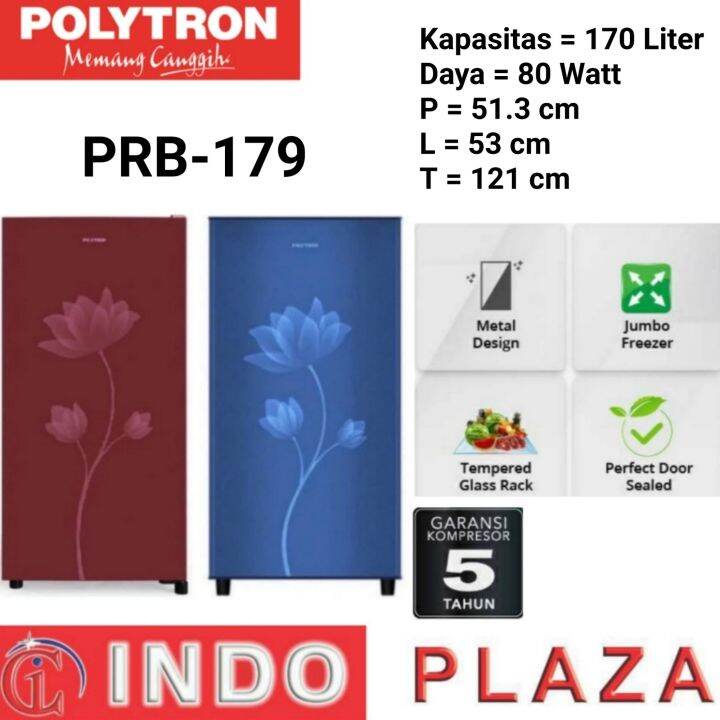 KULKAS POLYTRON 1 PINTU 170 LITER PRB-179 | Lazada Indonesia