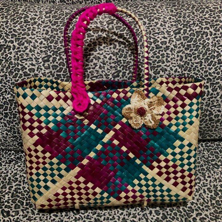 Native Colorful Bayong Bag(L-21cm,W-30cm) | Lazada PH