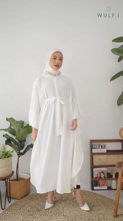 Wulfi Kaftan Sakinah White All Size | Lazada Indonesia