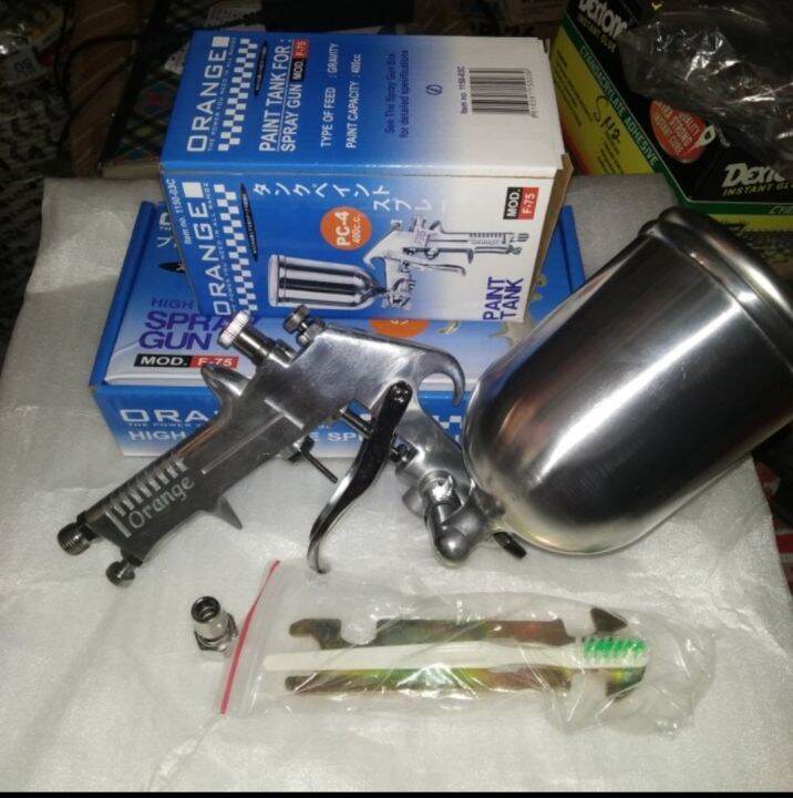 Spray Gun Orange | Alat Semprot Cat Tabung Atas F75 TA | Lazada Indonesia