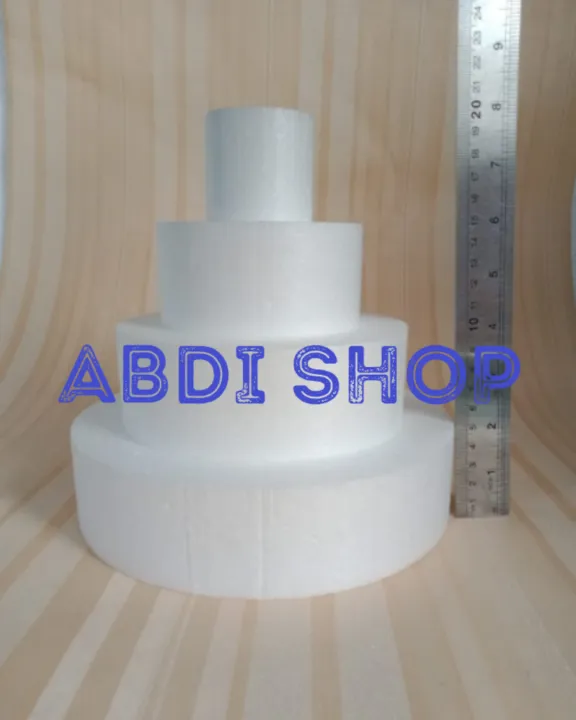 Styrofoam bulat dummy cake busa kue busa nasi tumpeng kerajinan ...