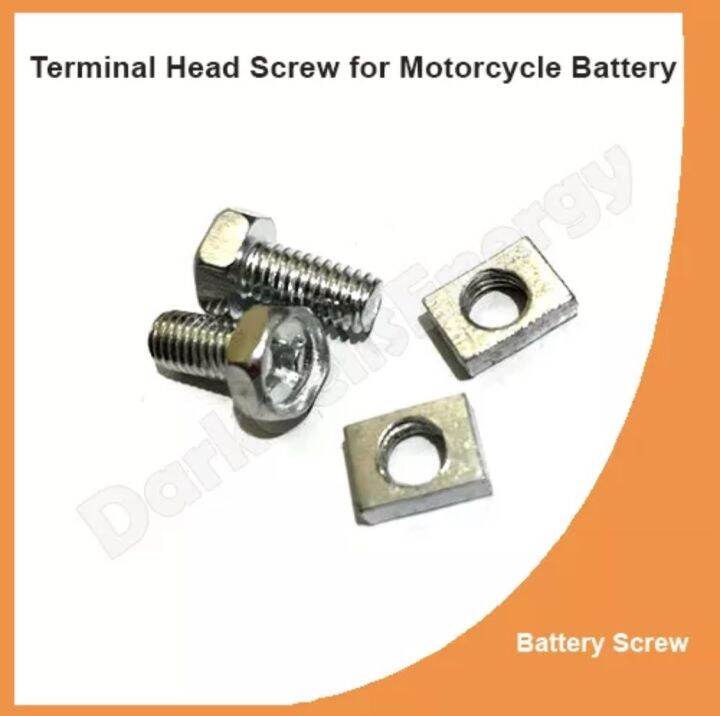 1Pair Motorcycle Battery Terminal Square Nut | Lazada PH