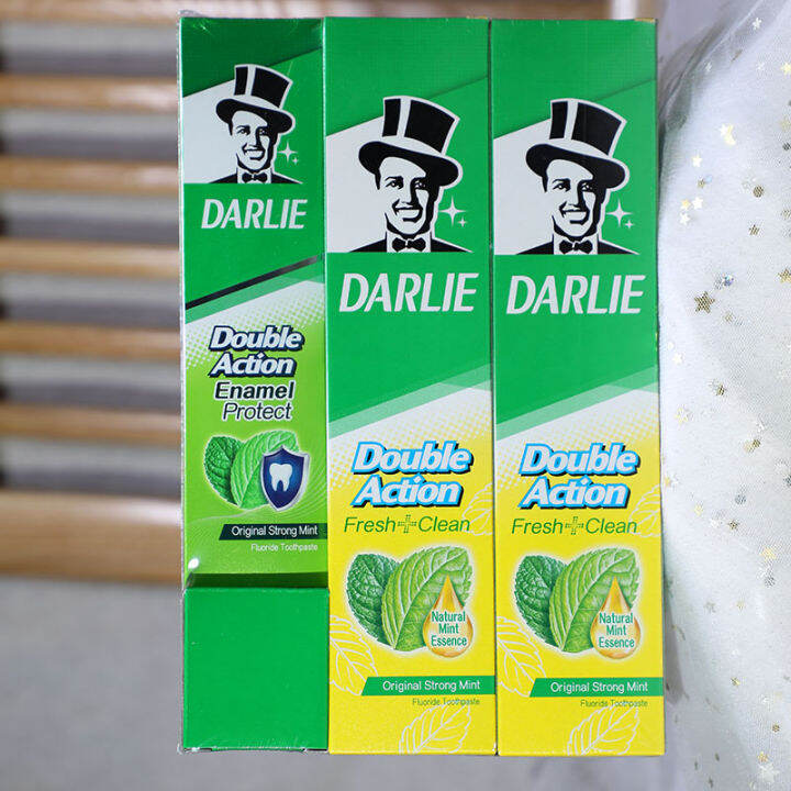 Darlie ยาสีฟันดาร์ลี่มีฟลูออโรดับกลิ่นปากเหม็นกลิ่นมิ้นท์สดใส2หลอด g ...