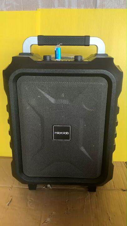 ลำโพงล้อลาก ลำโพงช่วยสอน MICROLAB TL20-200W ลำโพง ดอก 8" มีล้อลากได้ แบตในตัว รองรับ bluetooth ...
