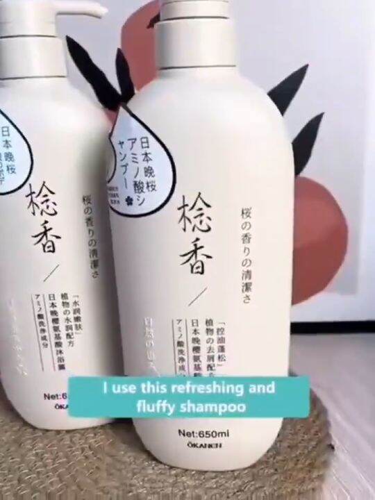 JAPAN SAKURA SHAMPOO original hair grower shampoo okanen shampoo and ...