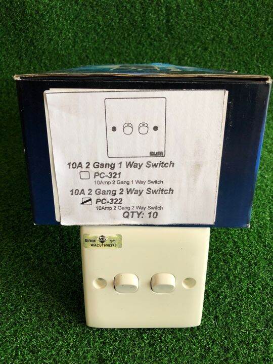 SUM 10A 2 Gang 1 Way switch socket | Lazada
