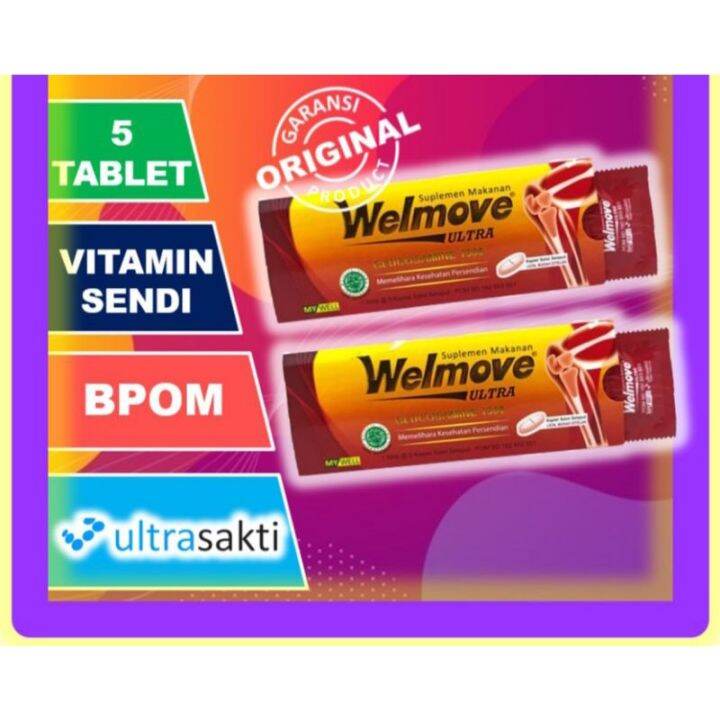 Welmove Ultra Glucosamine Isi 5 Kaplet - Vitamin Kesehatan Sendi ...