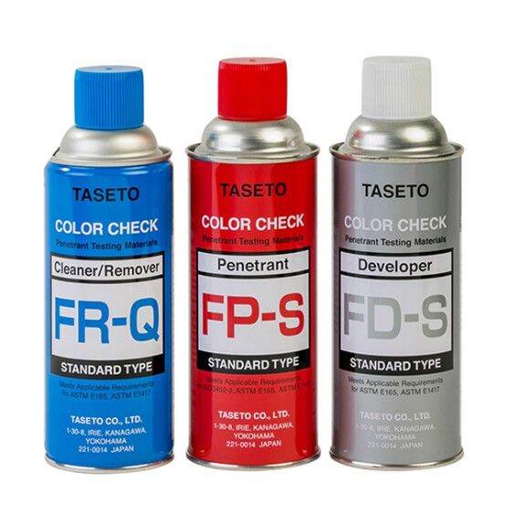 สเปรย์Taseto color checkชุดสเปรย์ตรวจสอบรอยร้าวของชิ้นงาน (PT test)เป็น ...