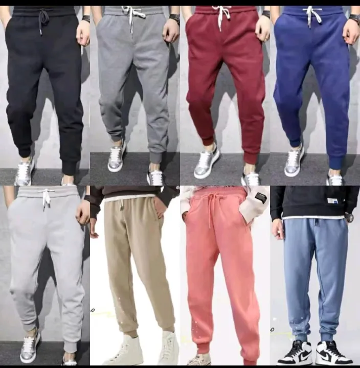 UNISEX high quality pants plain JOGGER pants cotton | Lazada PH