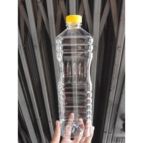 (PAKET ISI 10 PCS) BOTOL PLASTIK 1 LITER 1000 ML KOTAK / BOTOL AMDK ...