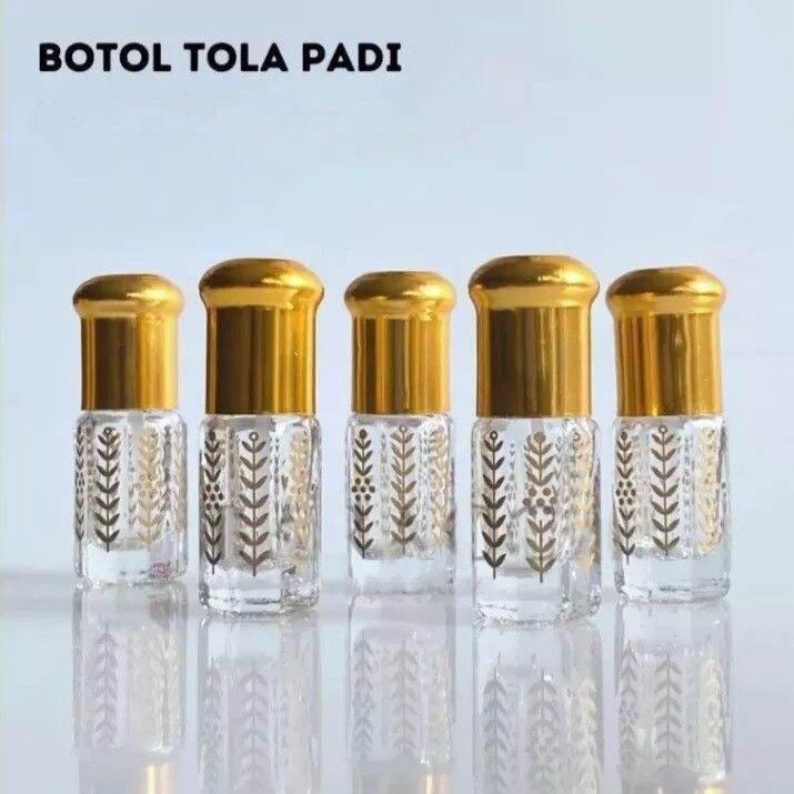 Botol Tola Surrati 12ml Motif Padi - Botol Stick Motif Padi - Botol ...