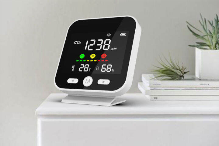 DM89 Air Quality Monitor CO2 Carbon Dioxide 400-5000ppm Meter with Tuya WiFi Temperature ...