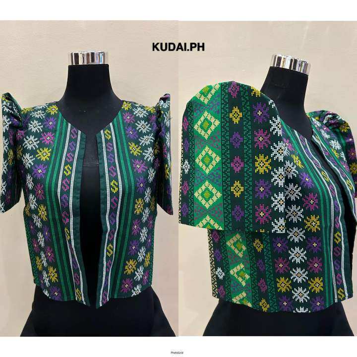 QUALITY Davao Batik Filipiniana Blazer Blouse Bolero Dress s-xl ...
