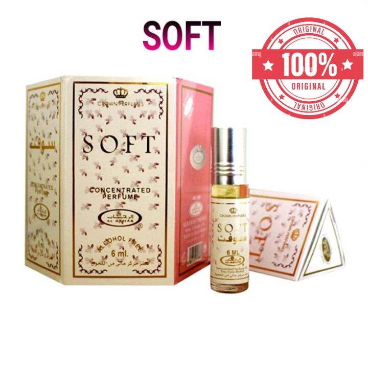 Soft AL REHAB 100% Original Perfume Minyak Wangi Attar (6ml X 6) Box ...