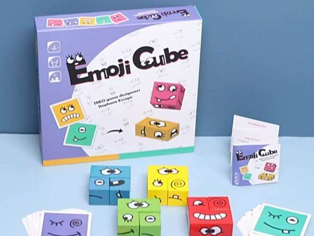 Wooden Expression Puzzle Building Blocks Magic Face Changing Cubes ... Wooden Expression Puzzle Building Blocks Magic Face Changing Cubes ...