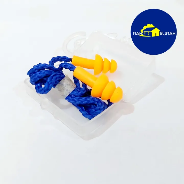 MAXI - EARPLUG EAR PLUG Safety Penyumbat Penutup Telinga Silikon Karet ...