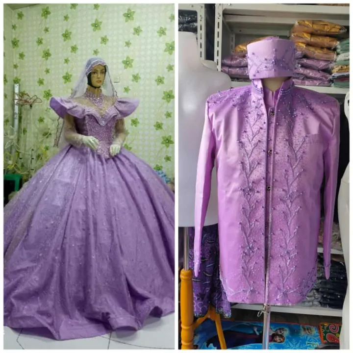 GAUN PENGANTIN MODEL SABRINA SUDAH LENGKAP DENGAN BESKAP PENGANTIN FULL ...
