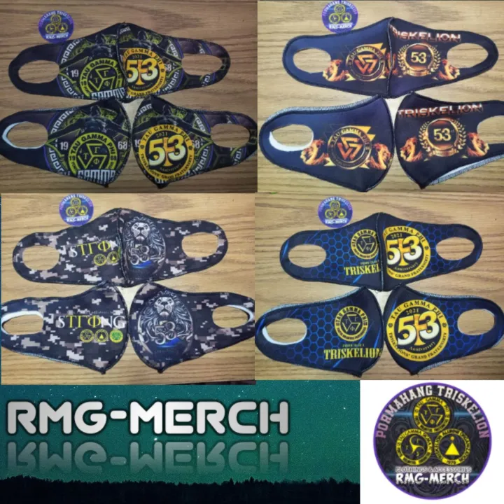 tau gamma mask 53rd anniversary triskelion 53rd mask | Lazada PH