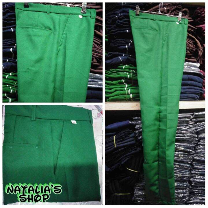Slack Pants (Emerald Green) | Lazada PH