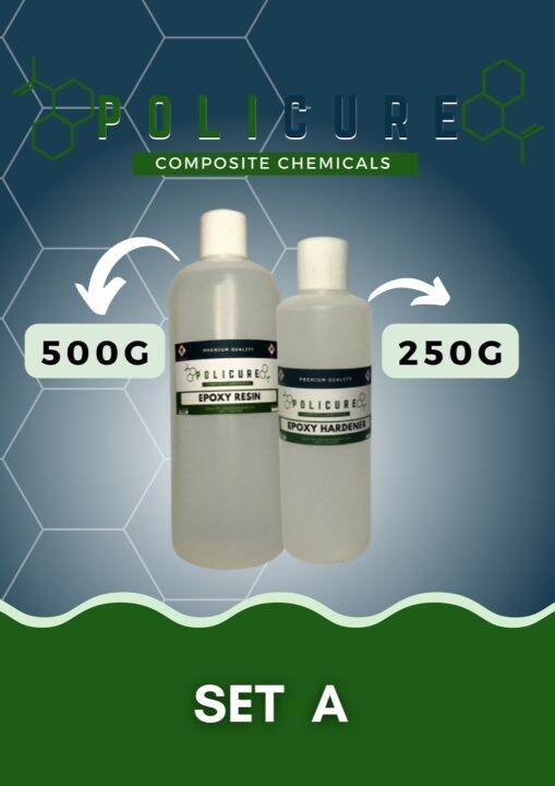 RESIN SET A: 500G EPOXY RESIN:250G HARDENER | Lazada PH
