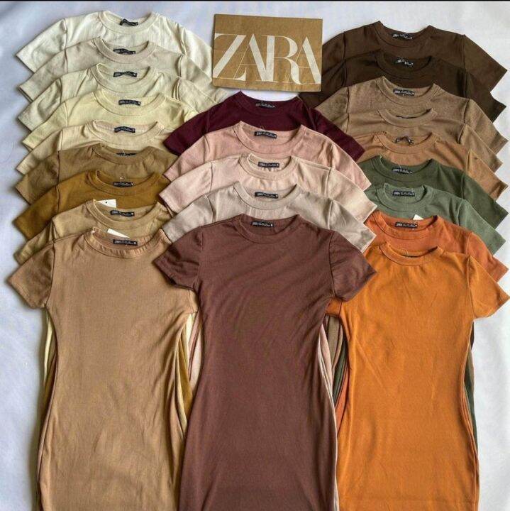 Zara Basic Roundneck Bodycon Dress (tshncl) | Lazada PH