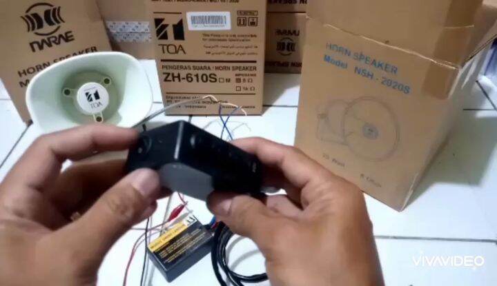 modul sirine landun 60 watt tombol slim aux mic set speaker toa zh610s ...