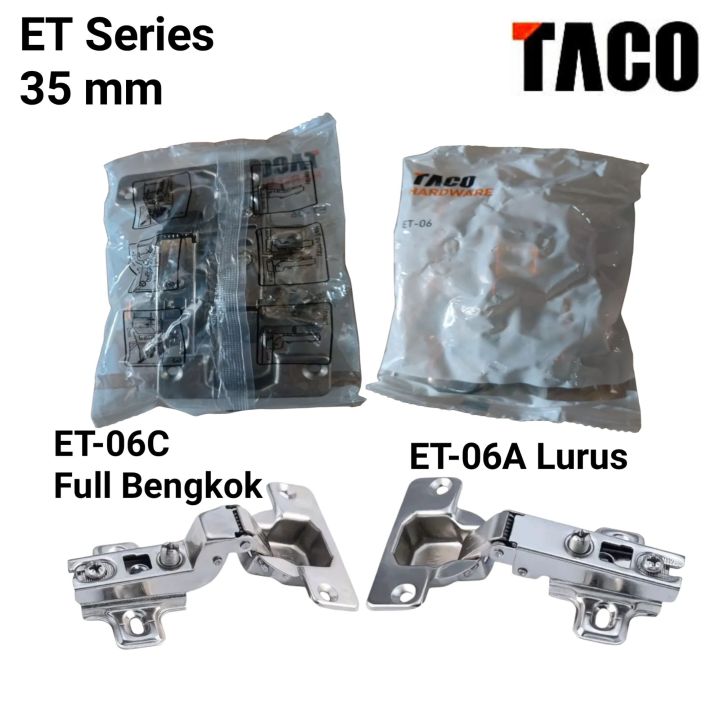 Engsel Sendok 35 Mm Taco Et 06a Lurus Et 06c Full Bengkok Lazada Indonesia
