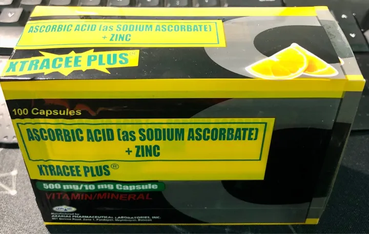 XTRACEE PLUS - Sodium Ascorbate w/ Zinc 500mg/10mg Capsules. | Lazada PH