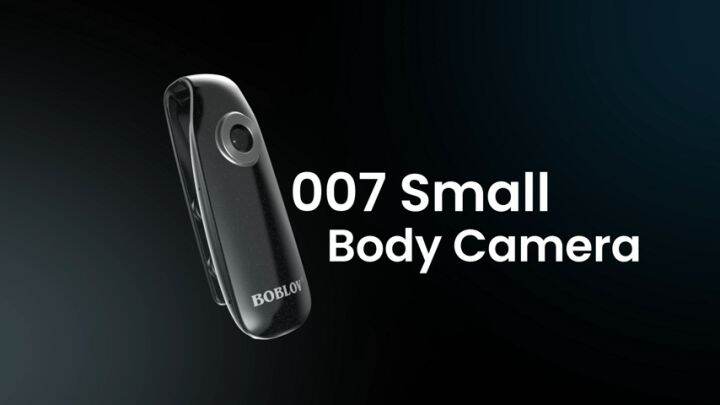 BOBLOV 007 Mini Camera HD1080P, Police Body Camera Video Audio Recorder ...