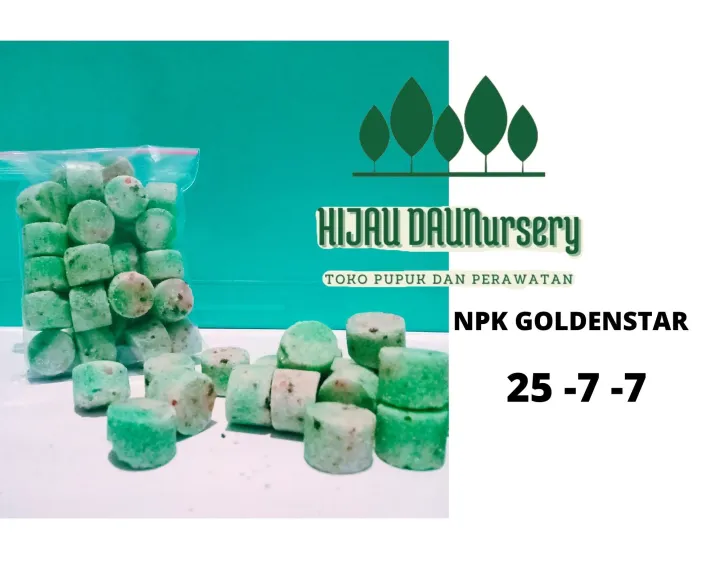 PUPUK NPK tablet goldenstar 25-7-7 25pcs 50pcs | Lazada Indonesia