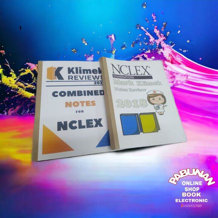 MARK KLIMEK Nclex review Notes and blue book yellow book | Lazada PH