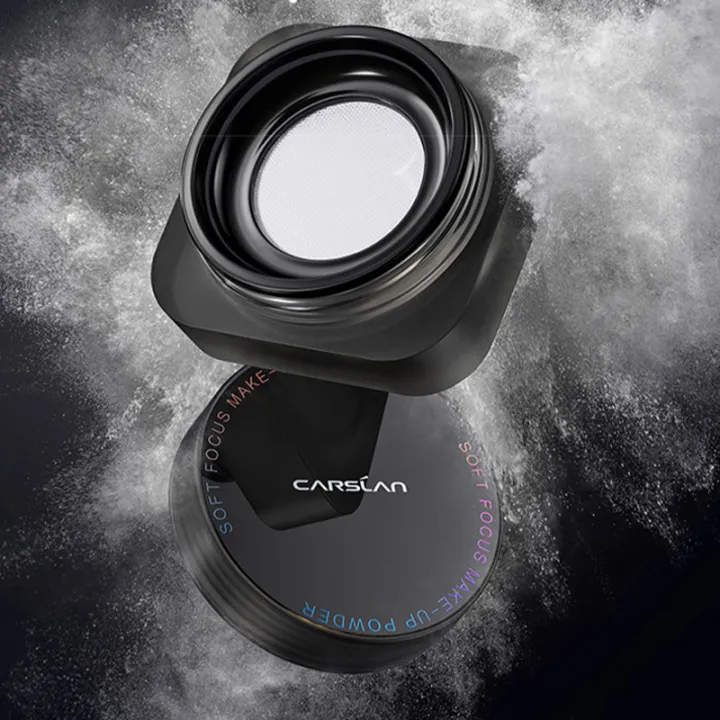 Carslan Black Magnetic Powder Soft Focus Hold Makeup Loose Powder Oil ...